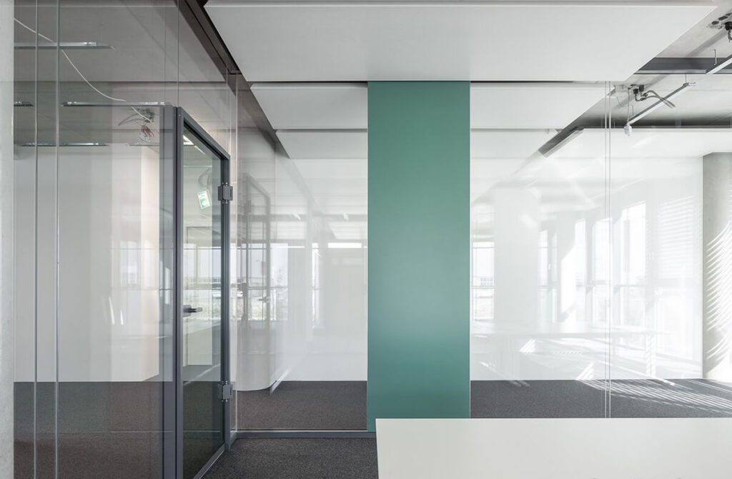 Color Options Can Work For You Glass Partition » Vision Art Aluminium